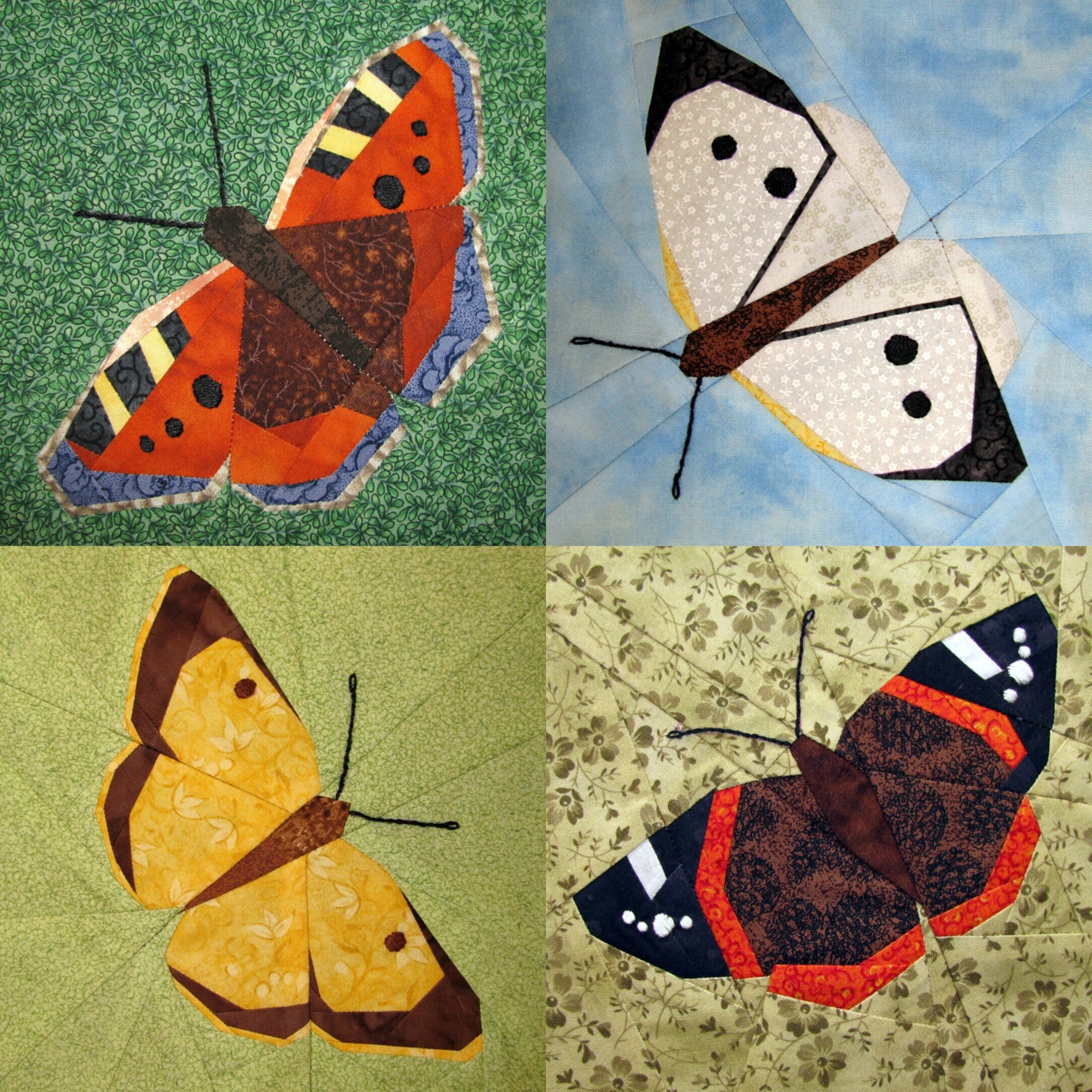 Butterflies Paper Piecing Set 2 - Etsy