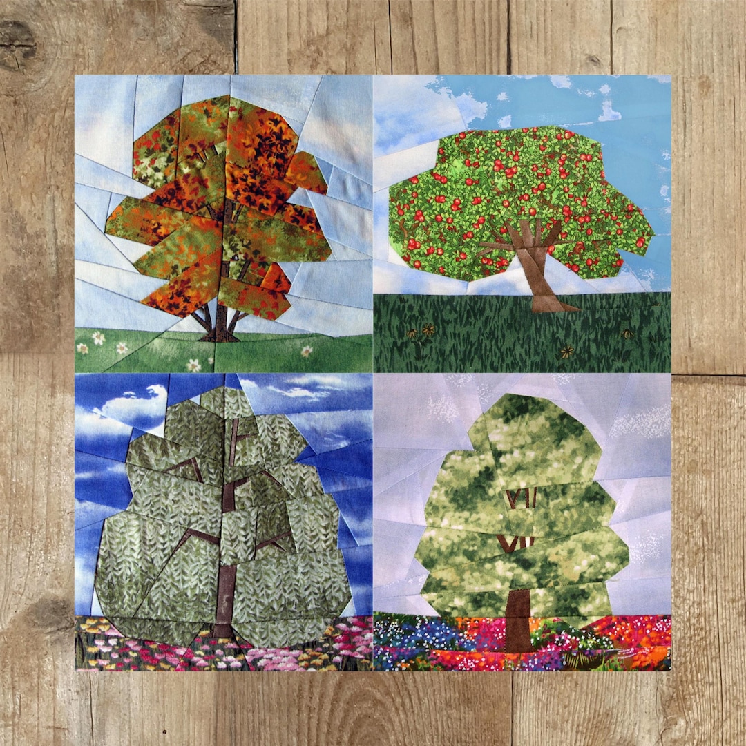 Trees Paper Piecing Set 1 - Etsy