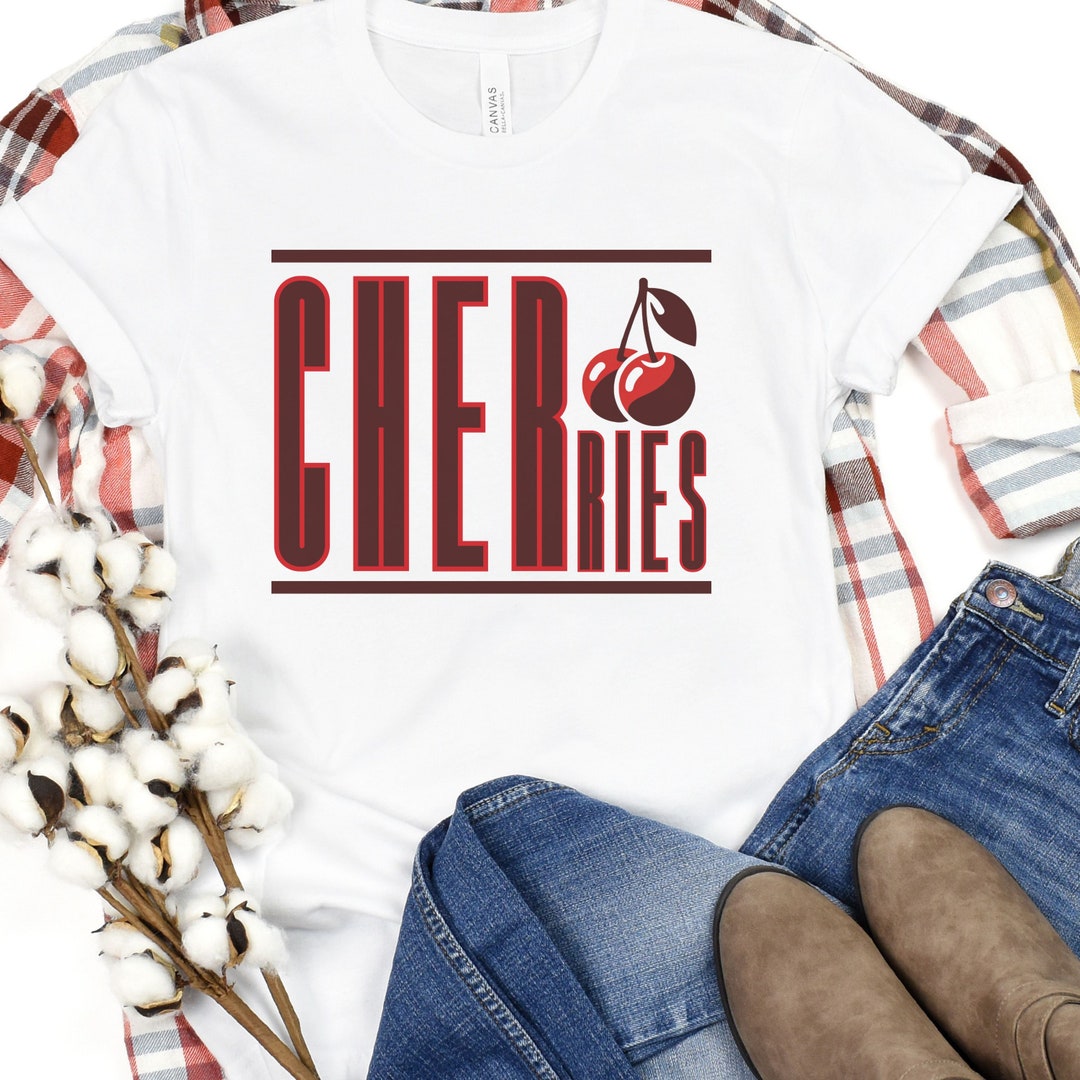 Cherry Tshirt, Typography Design, Fruit Shirt, Farmers Market Tee ...