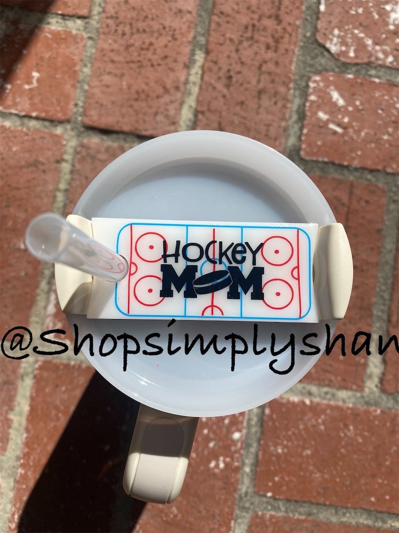 Stanley Name Plate Tumbler Tag, Hockey Mom Plates, Sports Name Tags ...