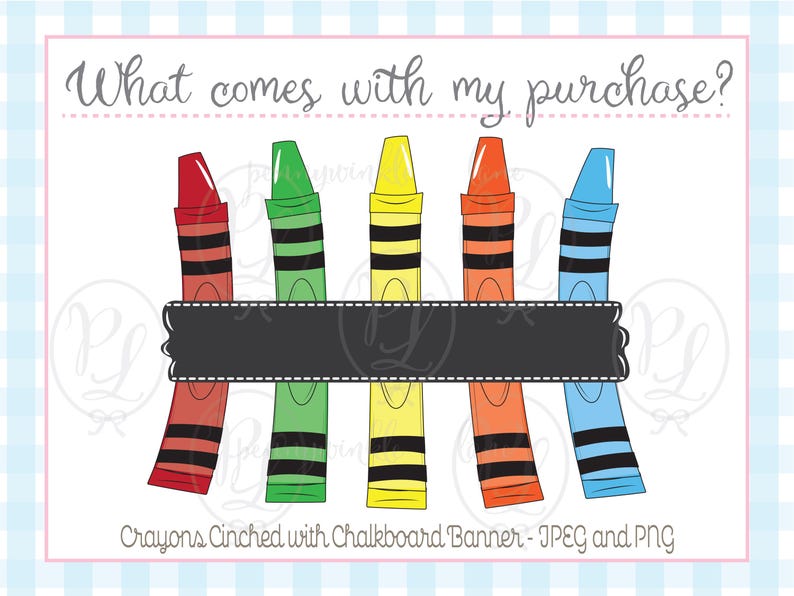 Primary Crayon Back to School Design (PNG, JPEG) - Etsy