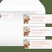 Floral Christmas Return Label EDITABLE Printable Template, Classic ...