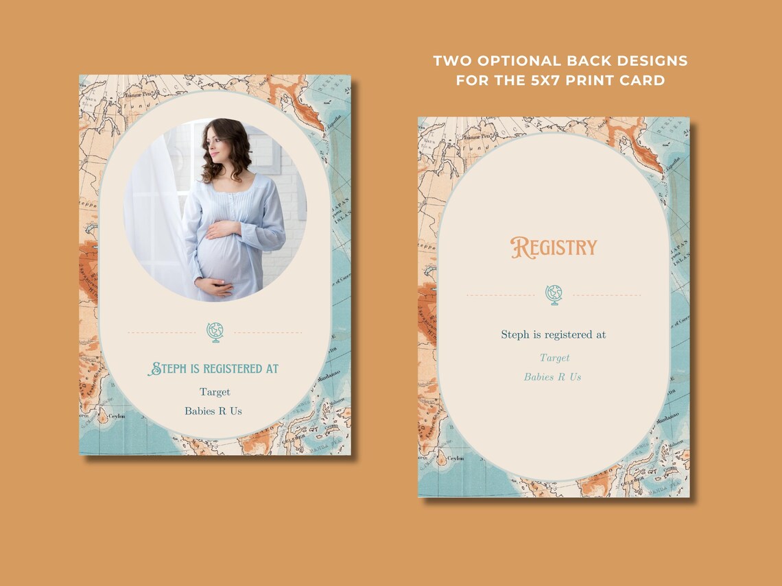 EDITABLE Travel Map Baby Shower Invitation Template, Printable Invite ...