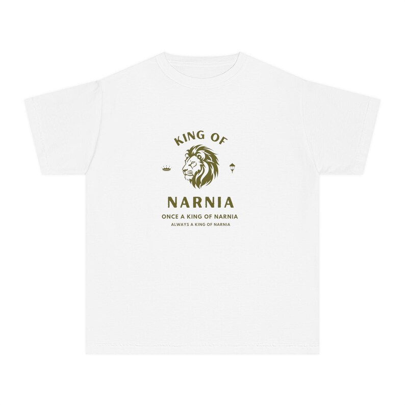 Kids Narnia T-shirt - King of Narnia | Youth Comfort Colors Garment ...