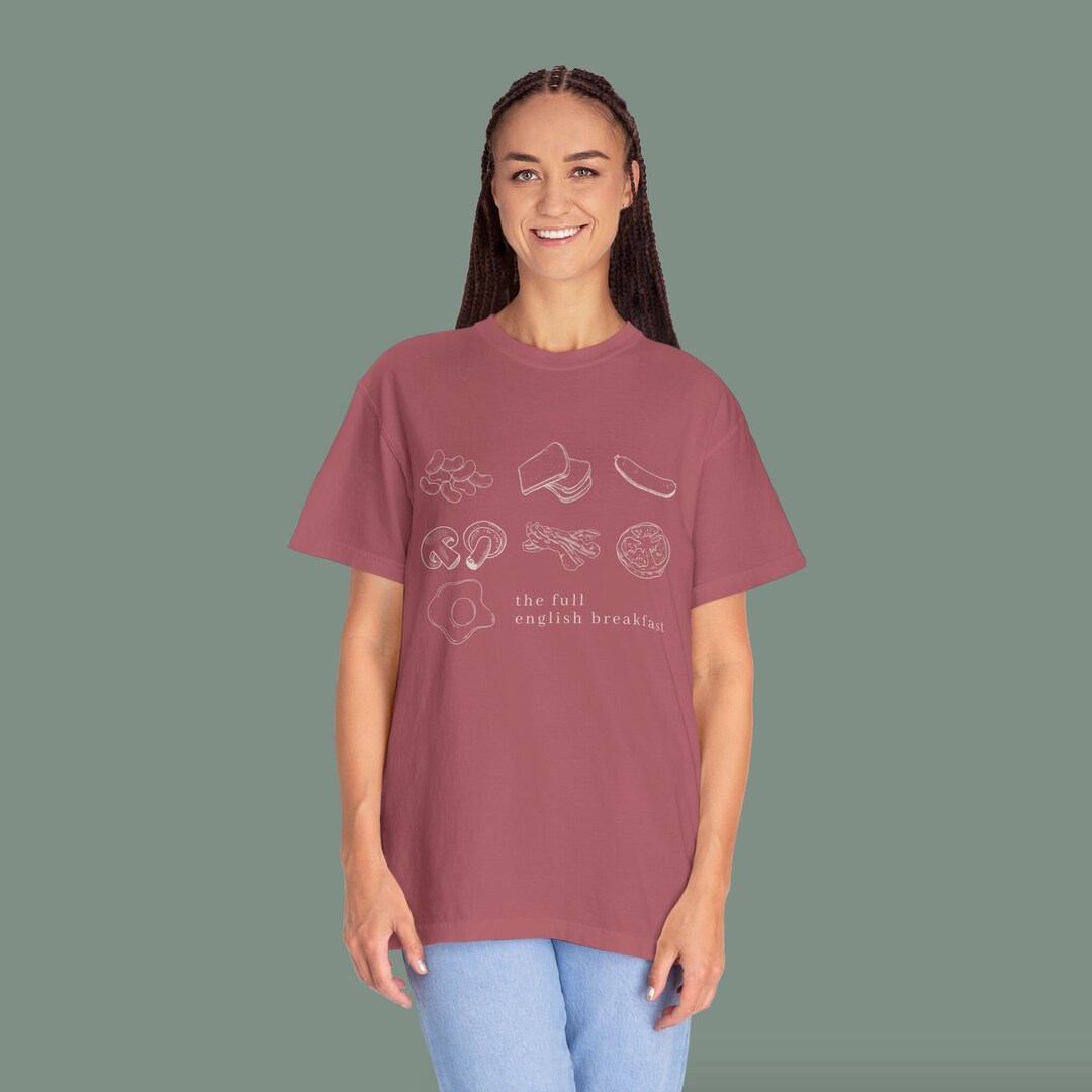 Full English Breakfast T-shirt | Comfort Colors Shirt, English ...