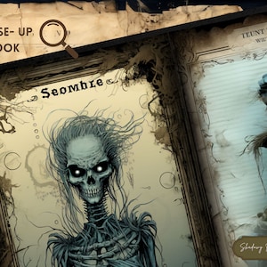 Creepy Zombie Junk Journal Pages Gothic Collage Sheets Scrapbooking ...