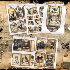 Spooky Halloween Junk Journal BUNDLE Halloween Printable Vintage ...