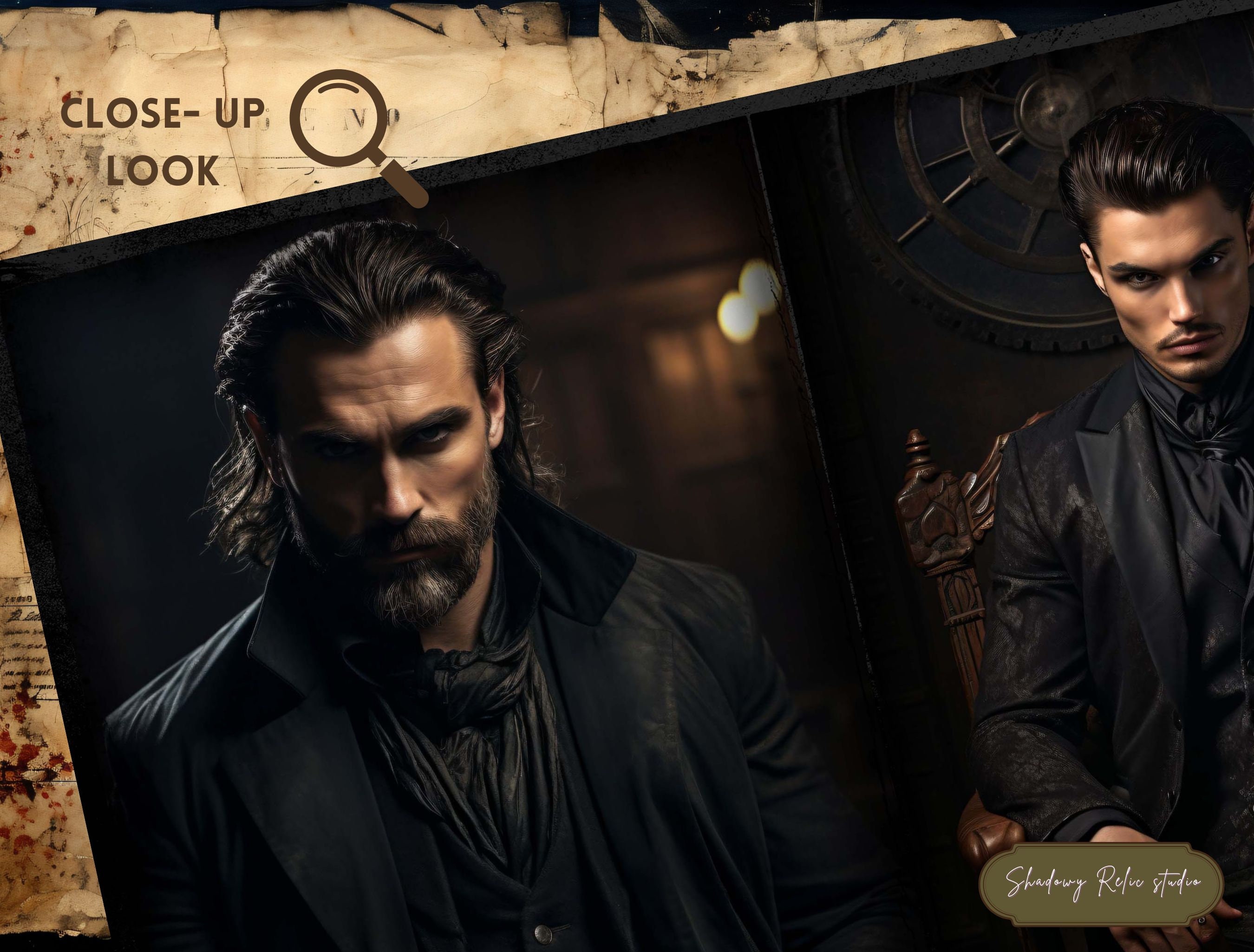 Gothic Masculine Junk Journal Pages Gothic Collage Sheets Scrapbooking ...