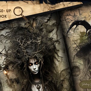 Underworld Witch Junk Journal Pages Gothic Printable Pages Collage ...