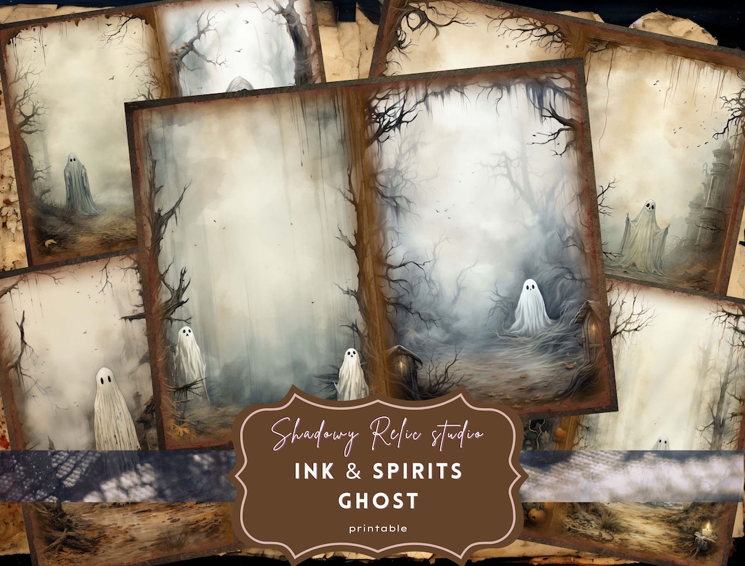 Gothic Ghost Junk Journal Pages Gothic Printable Pages Collage Sheets ...