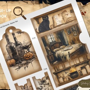 Spooky Halloween Junk Journal BUNDLE Halloween Printable Vintage ...