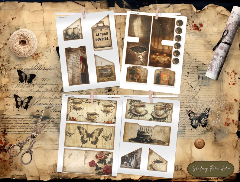 Post Apocalyptic Junk Journal Kit, Gothic Survival Ephemera, Apocalypse ...