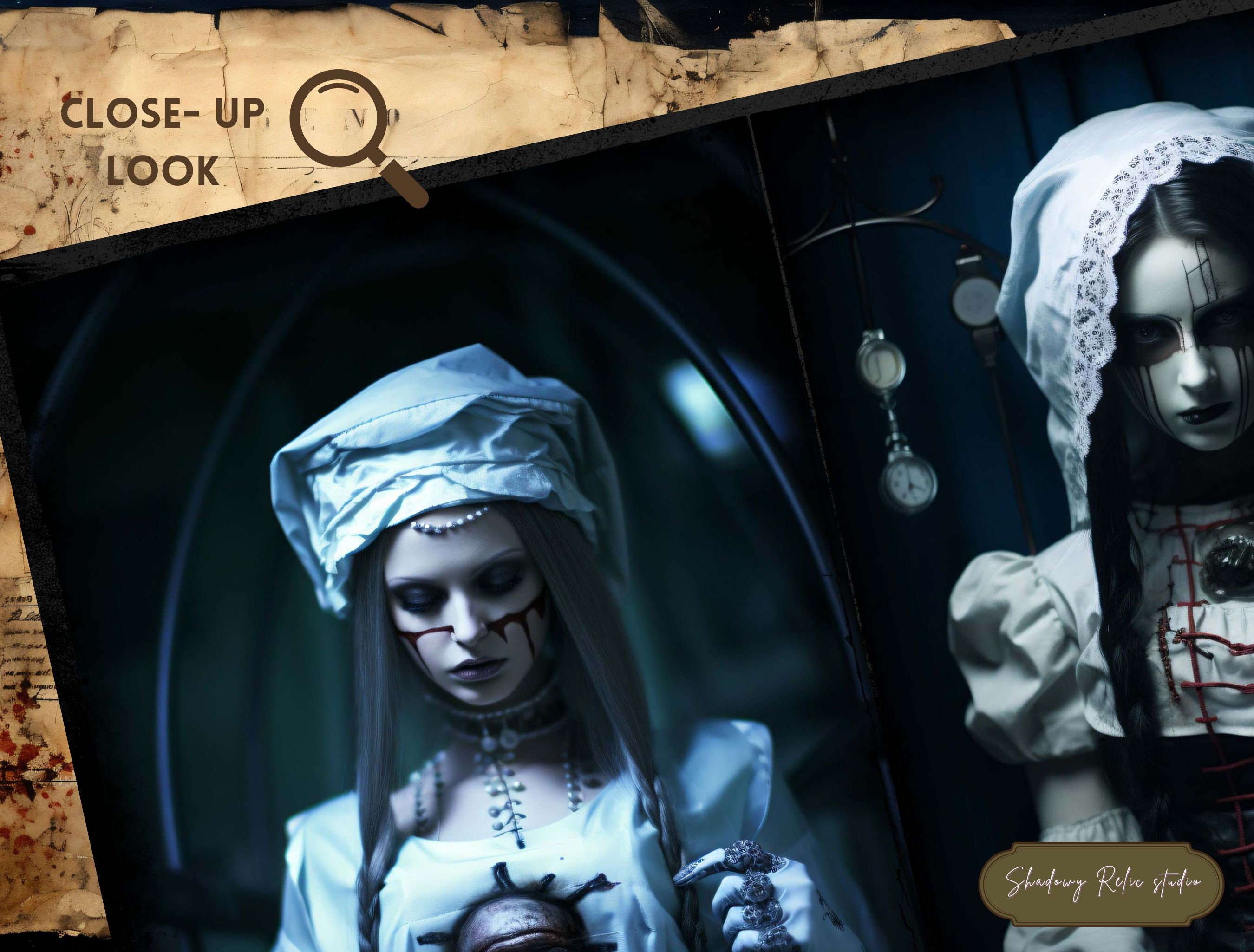 Gothic Nurse Junk Journal Pages Printable Backgrounds Papers Nurse Junk ...
