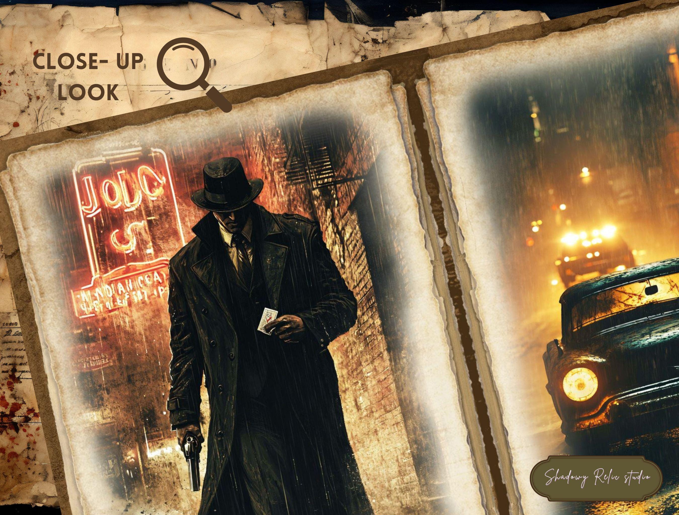 True Crime Junk Journal Kit Gothic Noir Crime Scene Ephemera Forensic ...