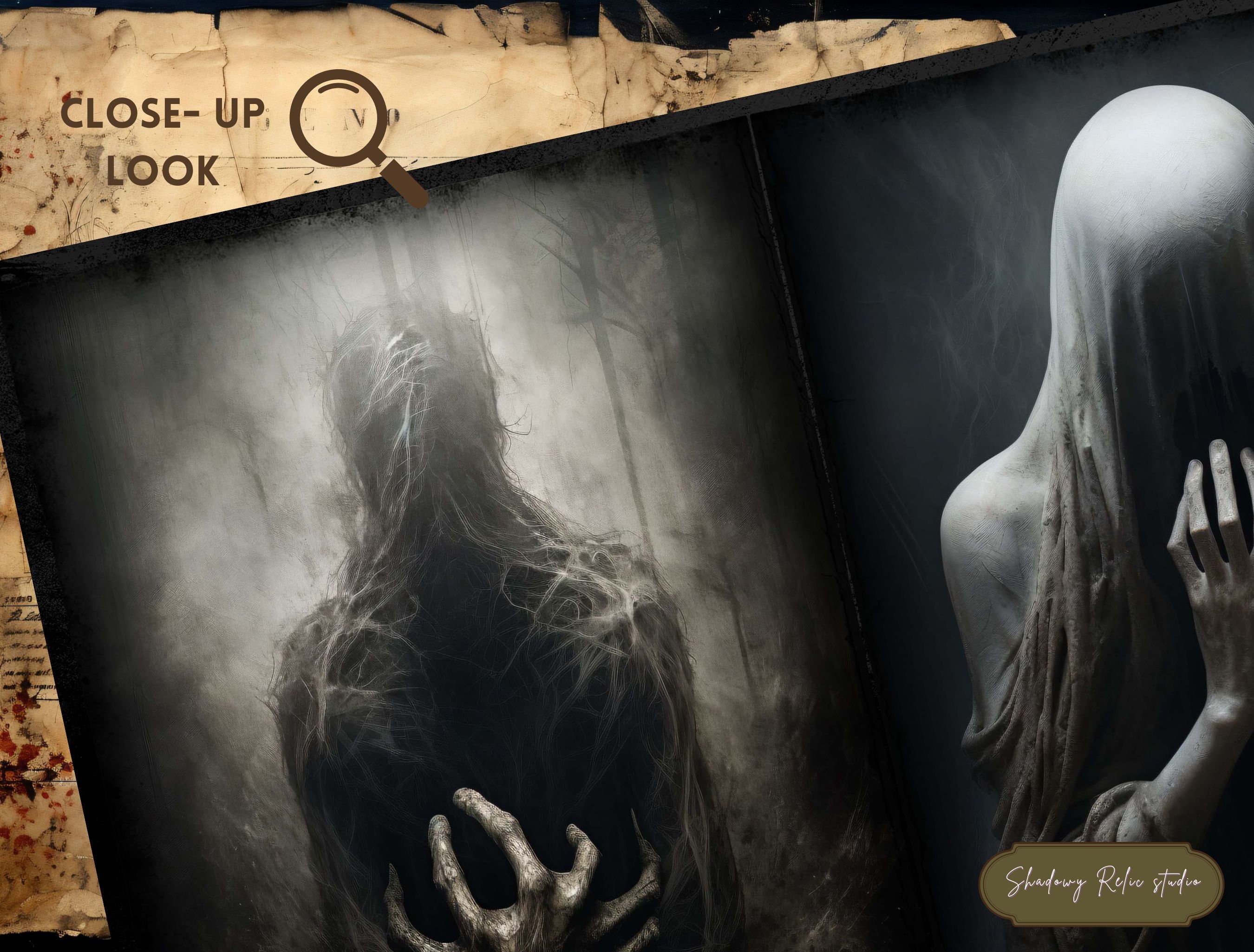 Ghost Junk Journal Pages Gothic Printable Pages Collage Sheets ...