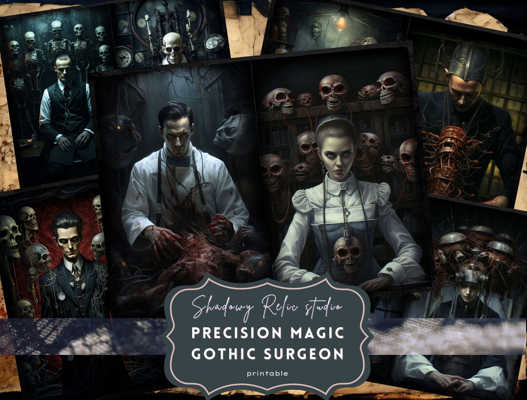 Gothic Surgeon Junk Journal Page Collage Sheets Scrapbooking Cards ...