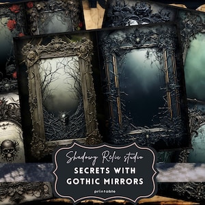 Gothic Mirror Junk Journal Printable Mysterious Mirror Junk Journal ...