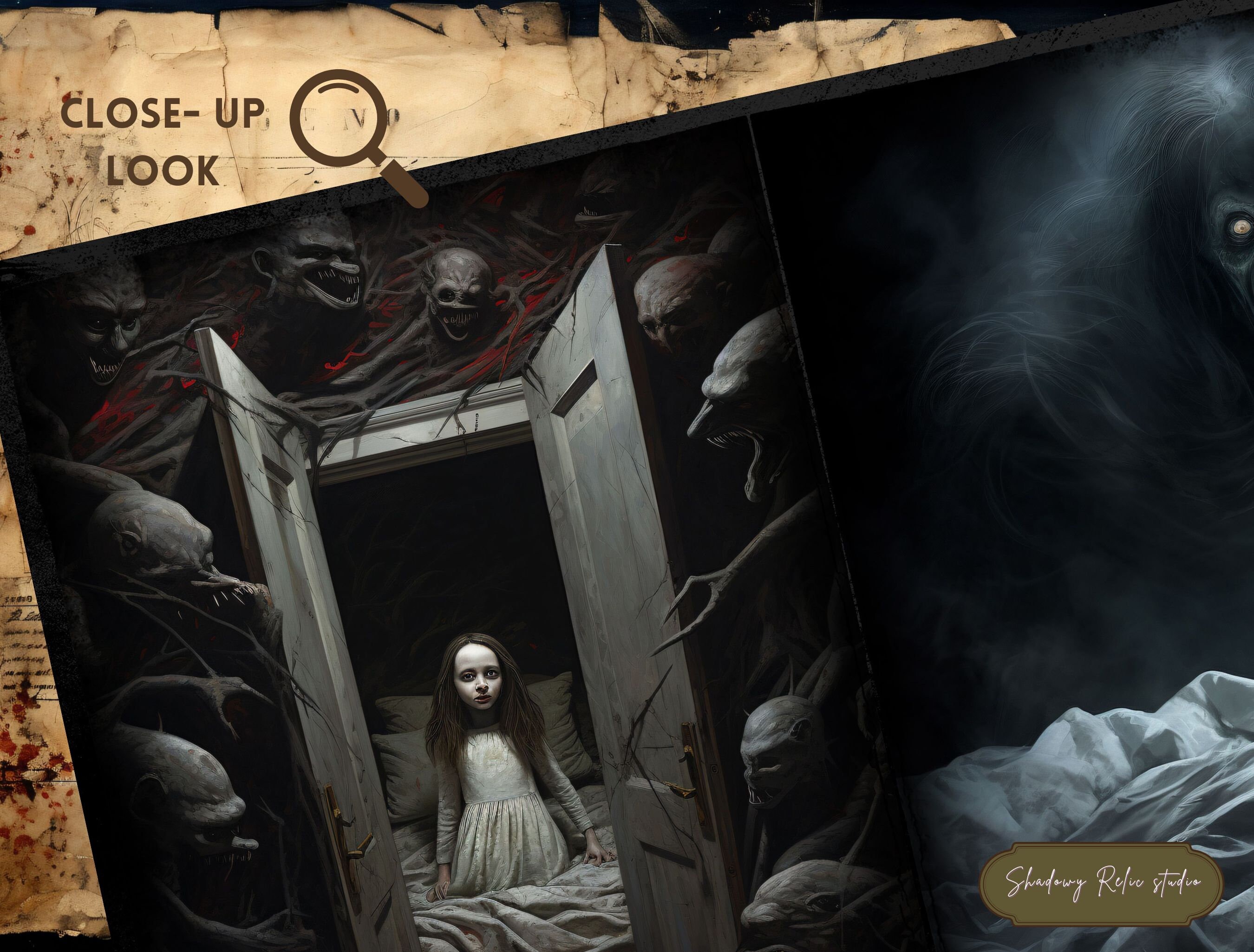 Eternal Nightmares Junk Journal Pages Gothic Printable Pages Collage ...