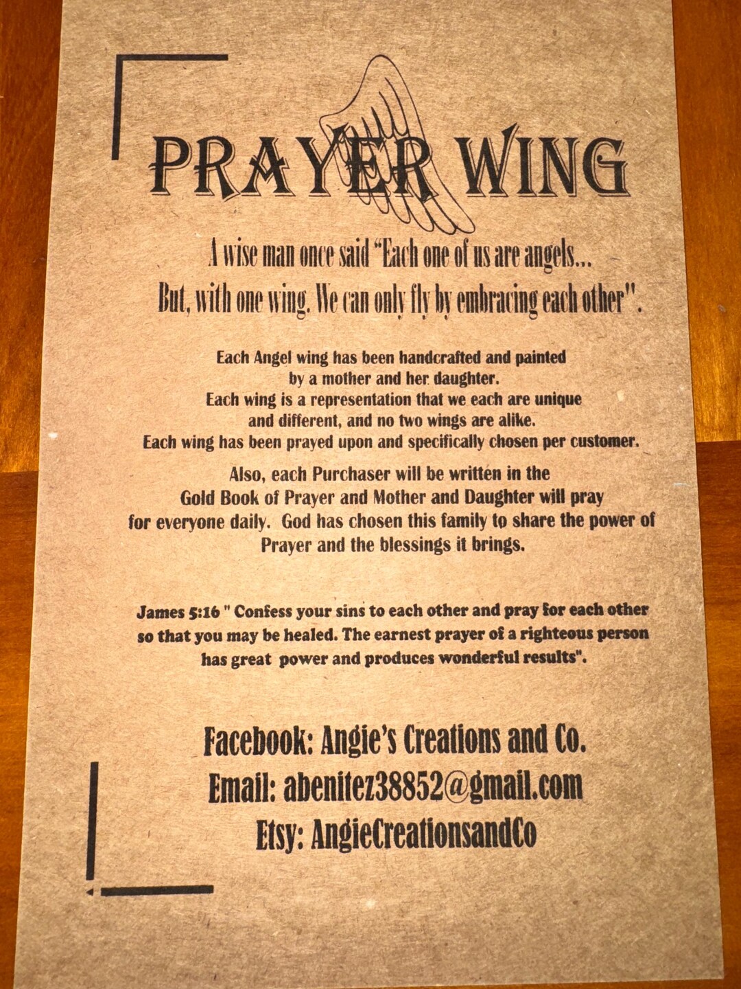 PRAYER WING- “we Can Only Fly by Embracing Each Other”. - Etsy