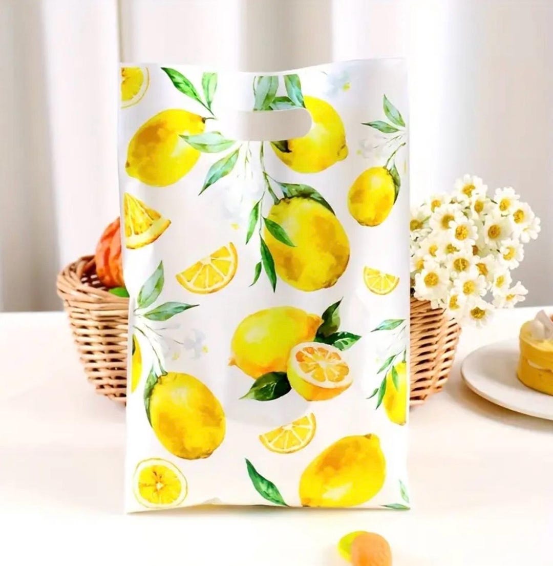 10 Limoncello Party Favor Bags - Lemon Favor Bags- Italian Wedding ...
