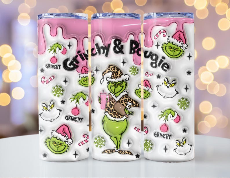20 Oz Grinch Tumbler - Etsy