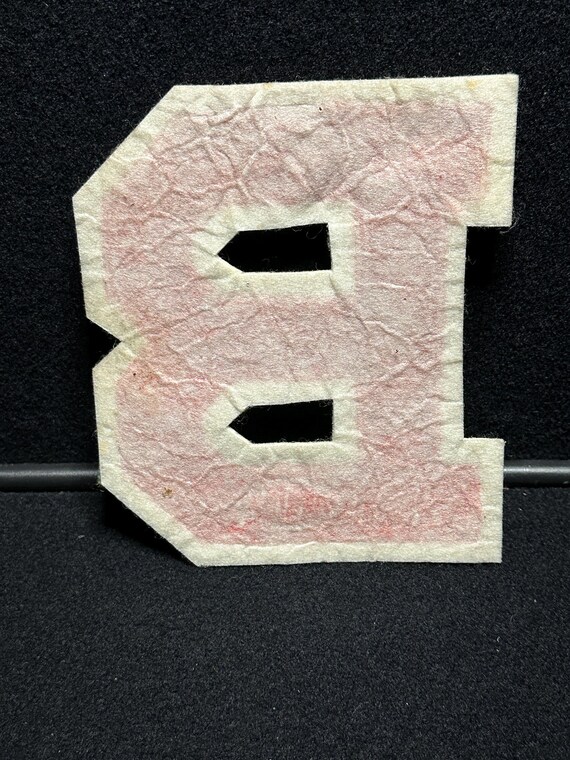 Vintage Letterman Jacket Varsity Team Letter Patch "B… - Gem