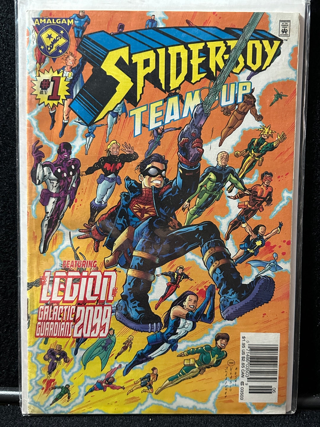 Amalgam Spider-boy Team up 1, Galactic Guardians 2099, Same Day ...