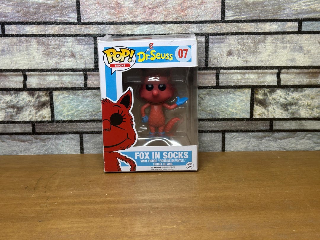 Funko Pop Fox in Socks 07 Dr Seuss Books Vinyl Figure, Free Daily ...