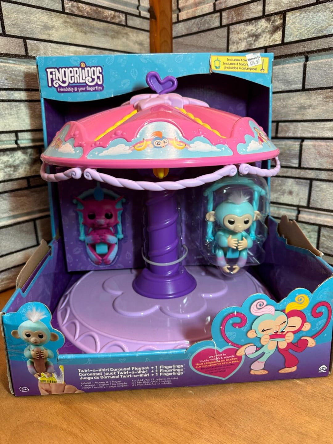Wowwee Fingerlings Twirl-a-whirl Carousel Playset - SEALED! - Etsy