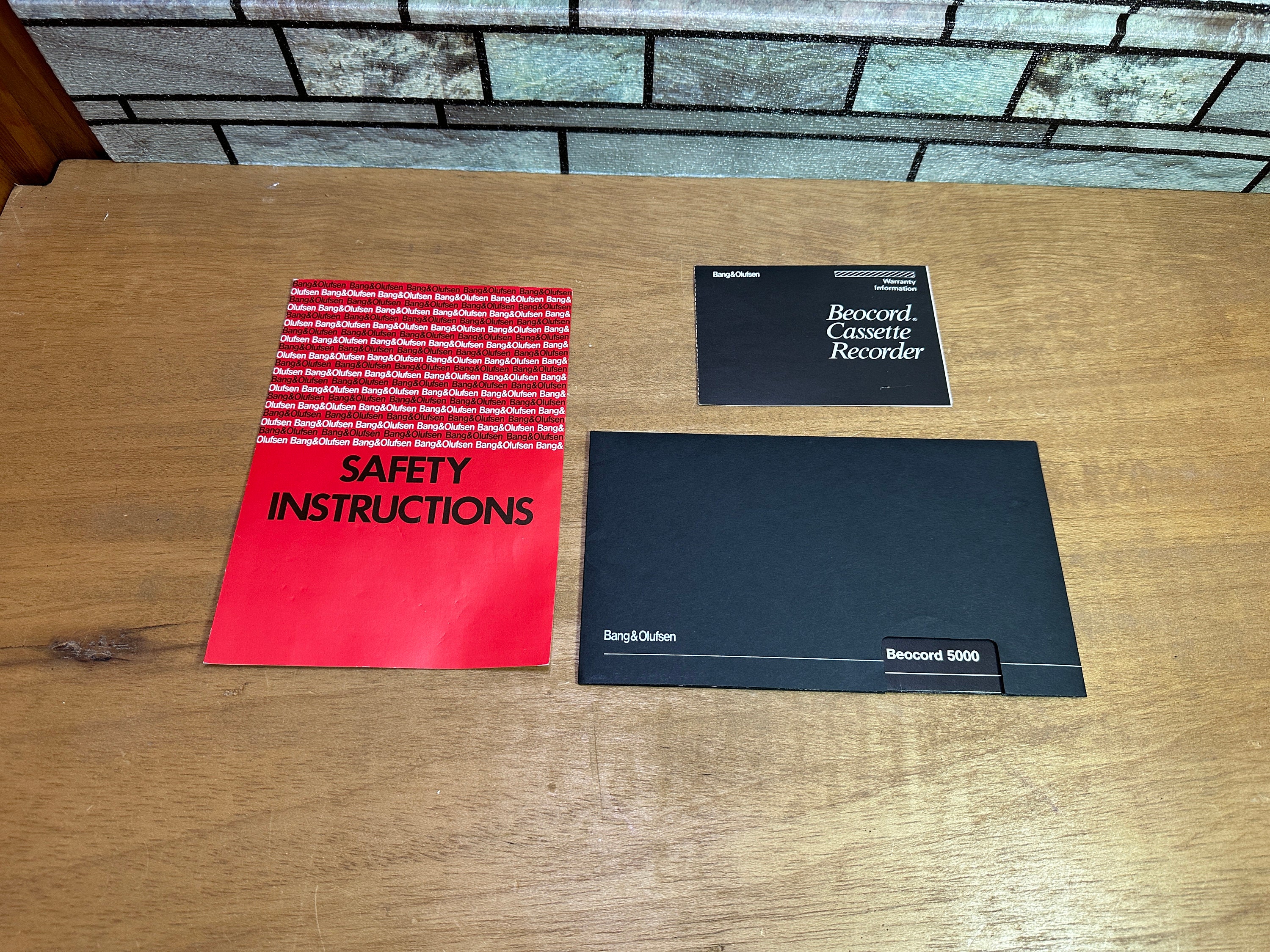 Bang & Olufsen Beocord 5000 Manuals Only, Free Same Day Quikship - Etsy