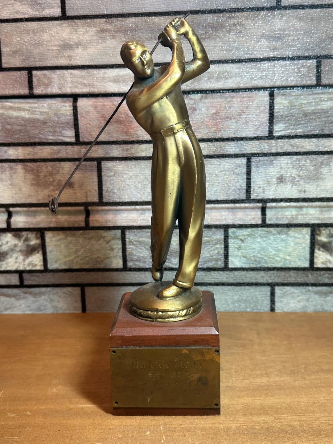 Bronze, Brass 1920s Golf Tournament Trophy, Masonic Home, William ...