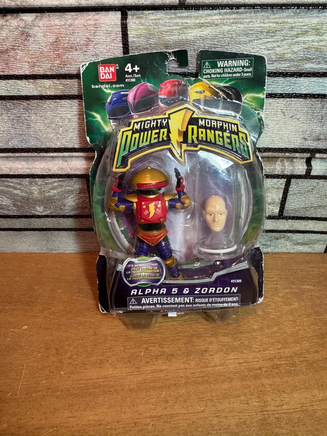 BANDAI Mighty Morphin Power Rangers Alpha 5 & Zordon, 2009, Ship Daily ...