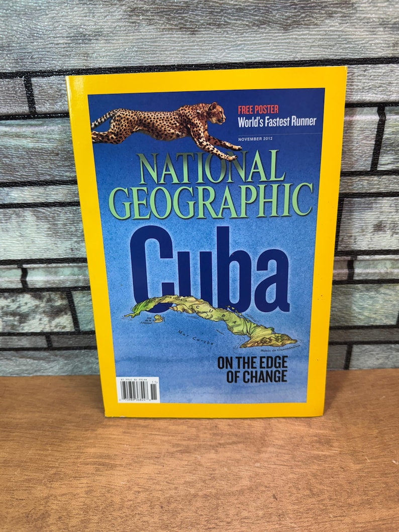 National Geographic Magazine - Cuba on the Edge of Change! - Etsy