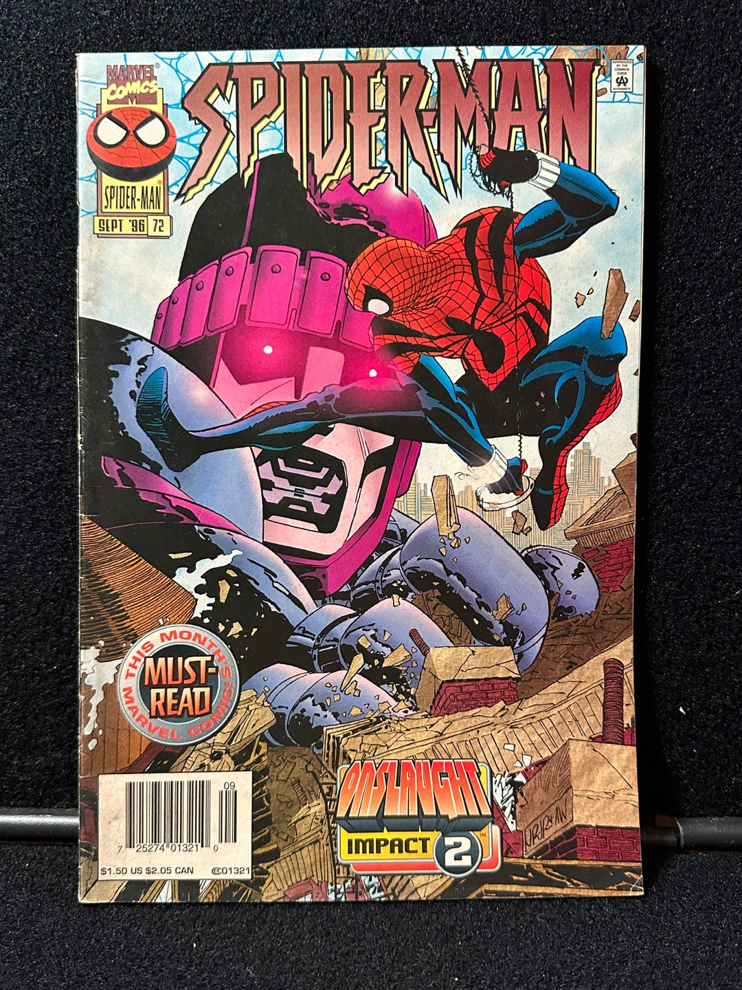 Spider-man: Onslaught 72 marvel Comics, Sept 1996, Same Day Quikship - Etsy