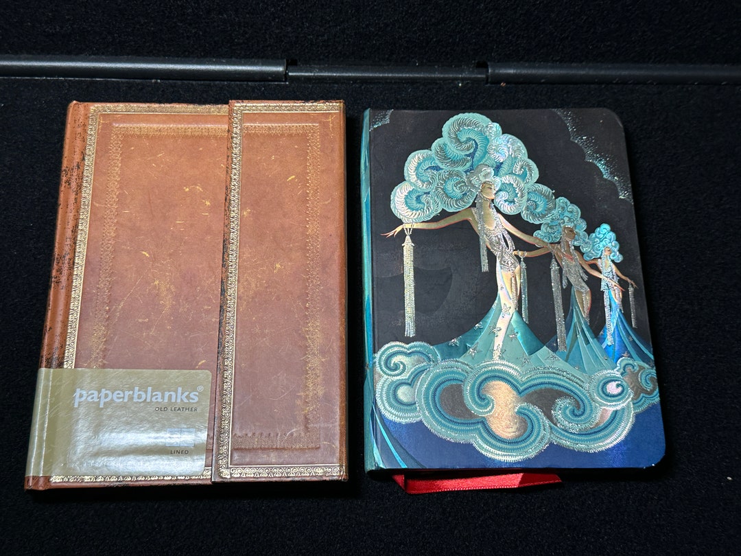 Paperblanks Old Leather Print Renaissance Style Journal W Free Journal ...