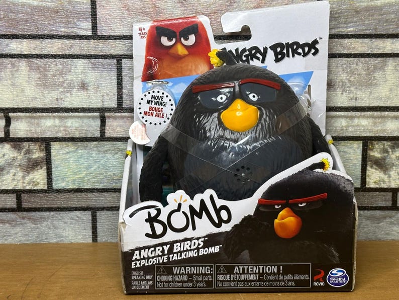 Angry Birds Explosive Talking Bomb 5" Action Figure Spin Master - NIB ...