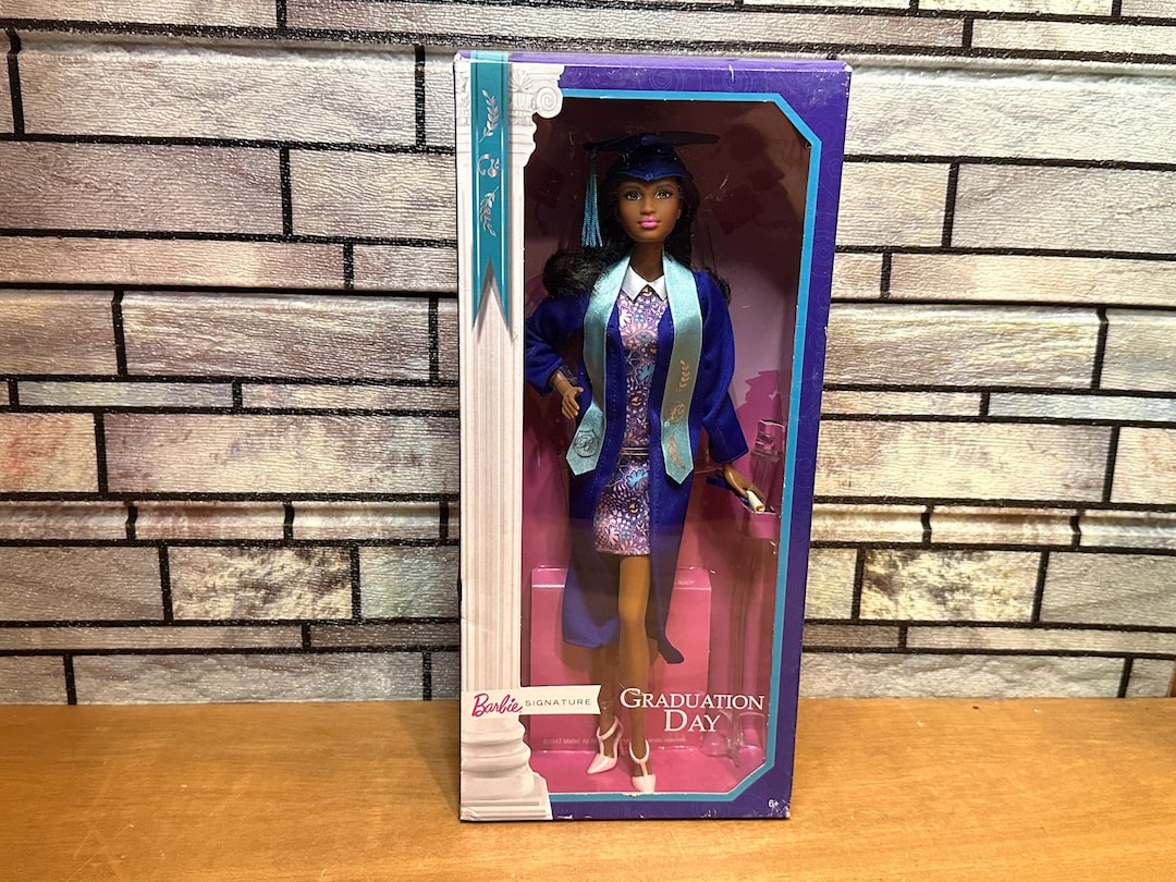 Barbie Signature Graduation Day, Black Brunette Doll, Free Quikship - Etsy