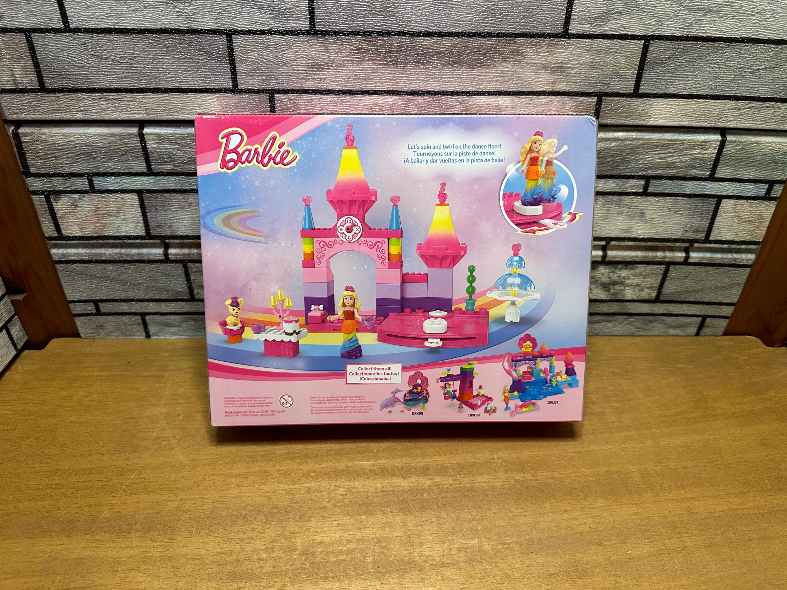 Barbie Mega Bloks, Rainbow Princess Castle Playset, Free Daily Shipping ...