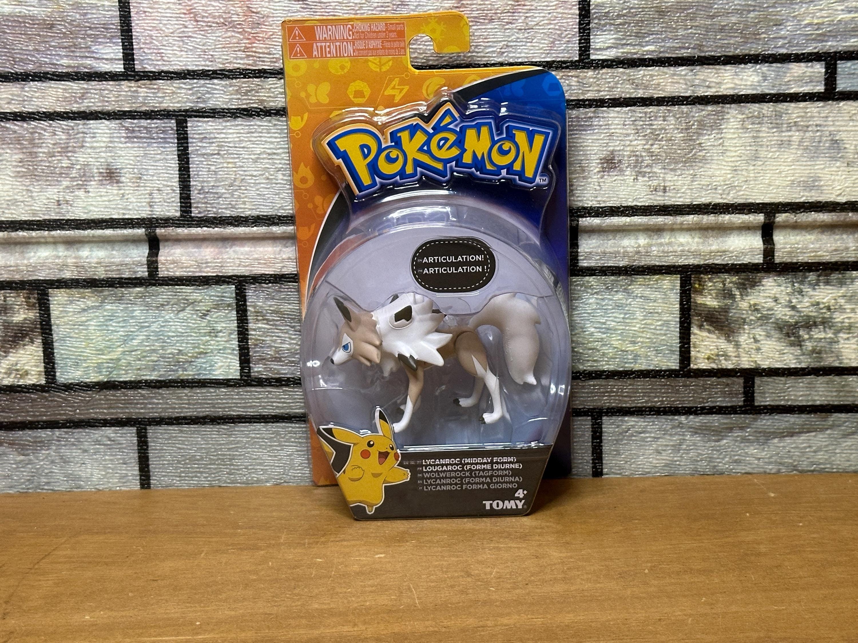 Pokemon "lycanroc" Midday Form Articulated Action Figure 2017 - Etsy