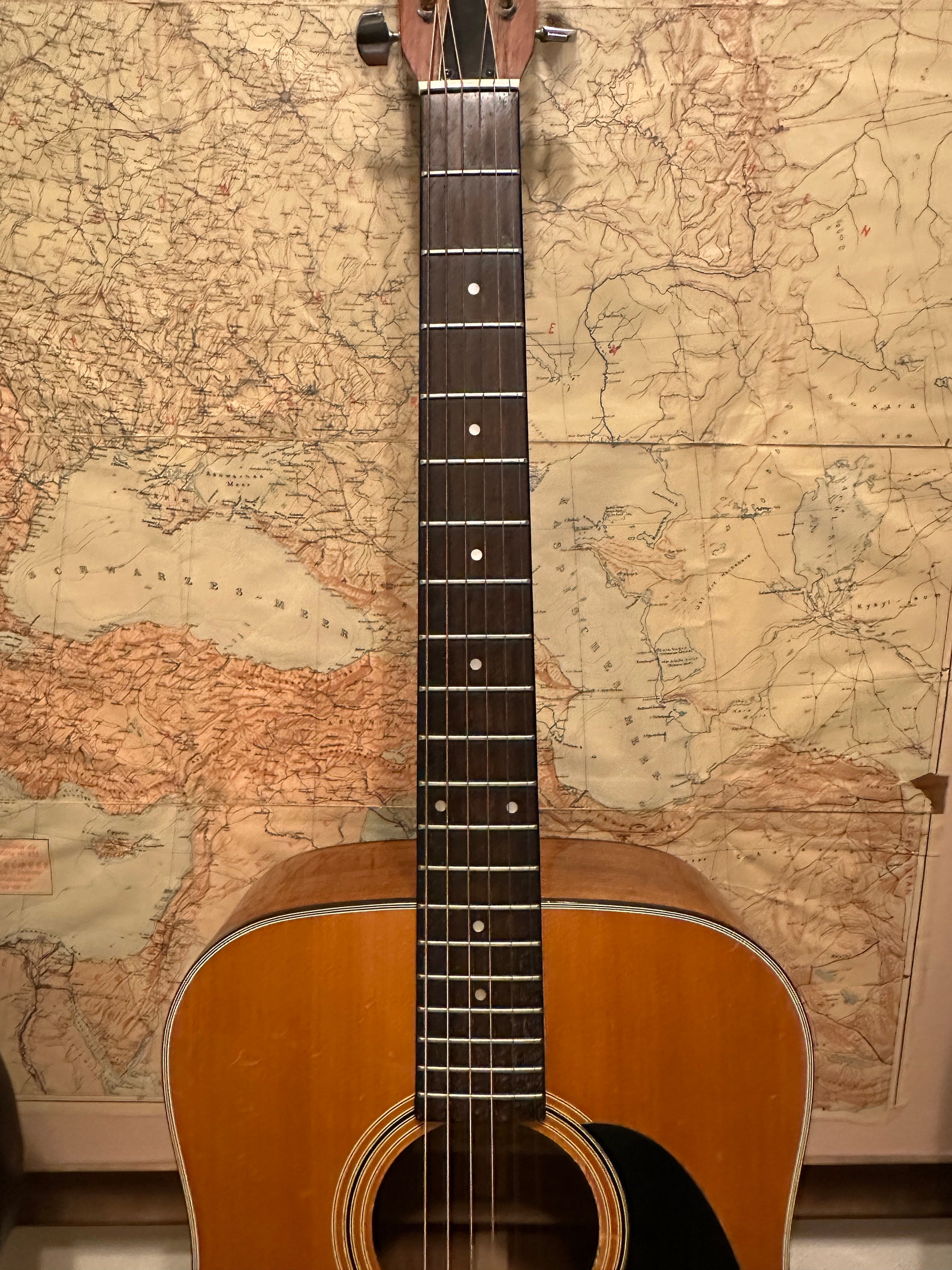 Vintage Martin Sigma DM-5, Dreadnought Mahogany Acoustic Guitar, Hard ...