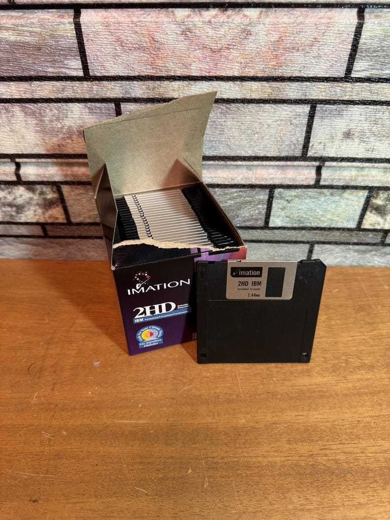 Imation 2HD 3.5" Floppy Disks - 1.44MB, 25 Pack - New Open Box - Etsy