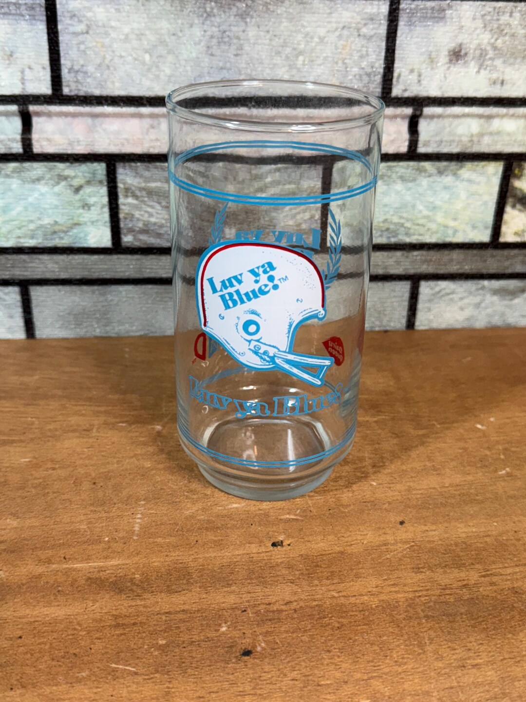 1979 Houston Oilers Dairy Queen "luv Ya Blue" Collectible Drinking ...