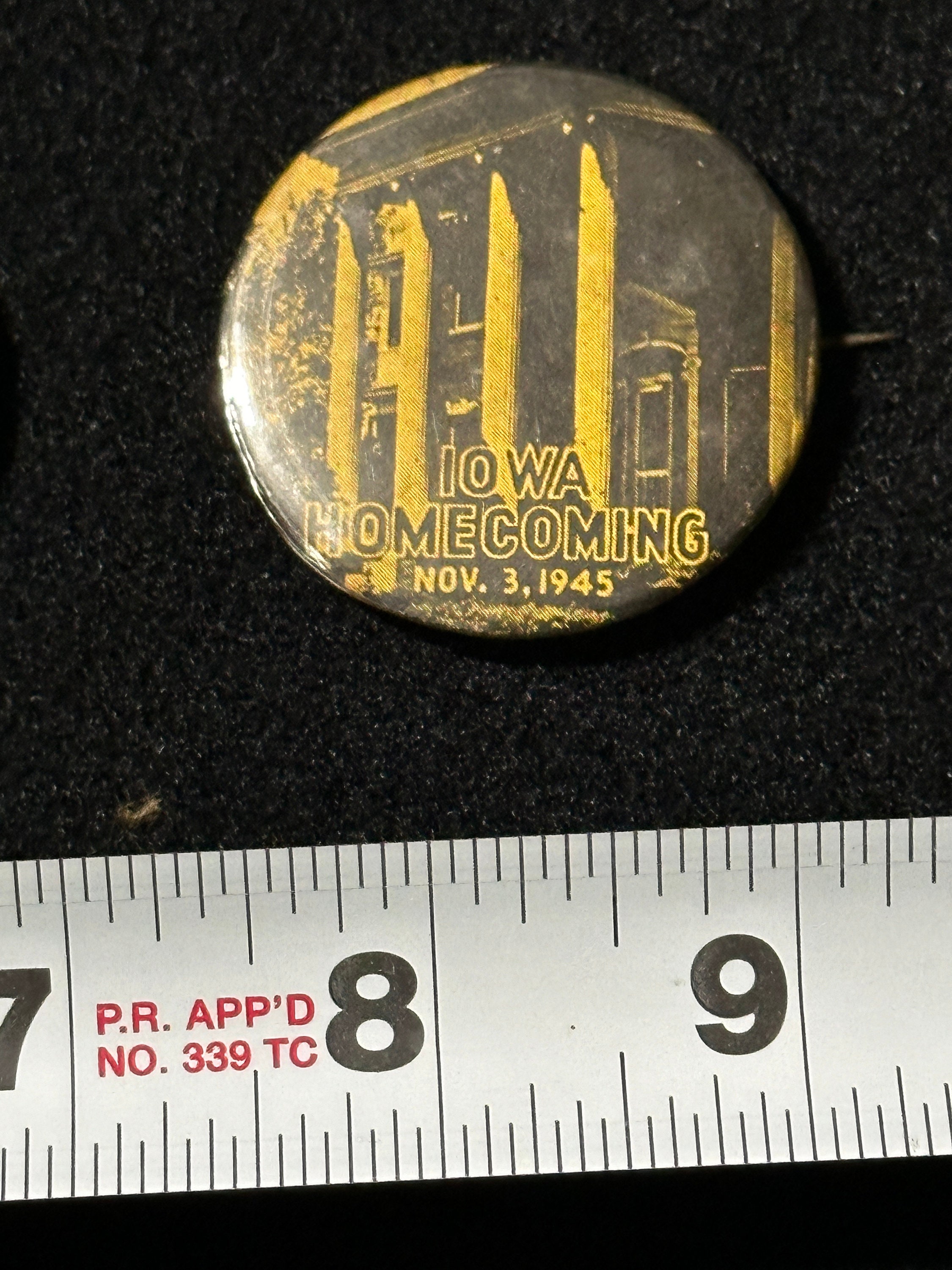 The University of Iowa 1945 Homecoming Football Game Pin Back Button, 1 ...