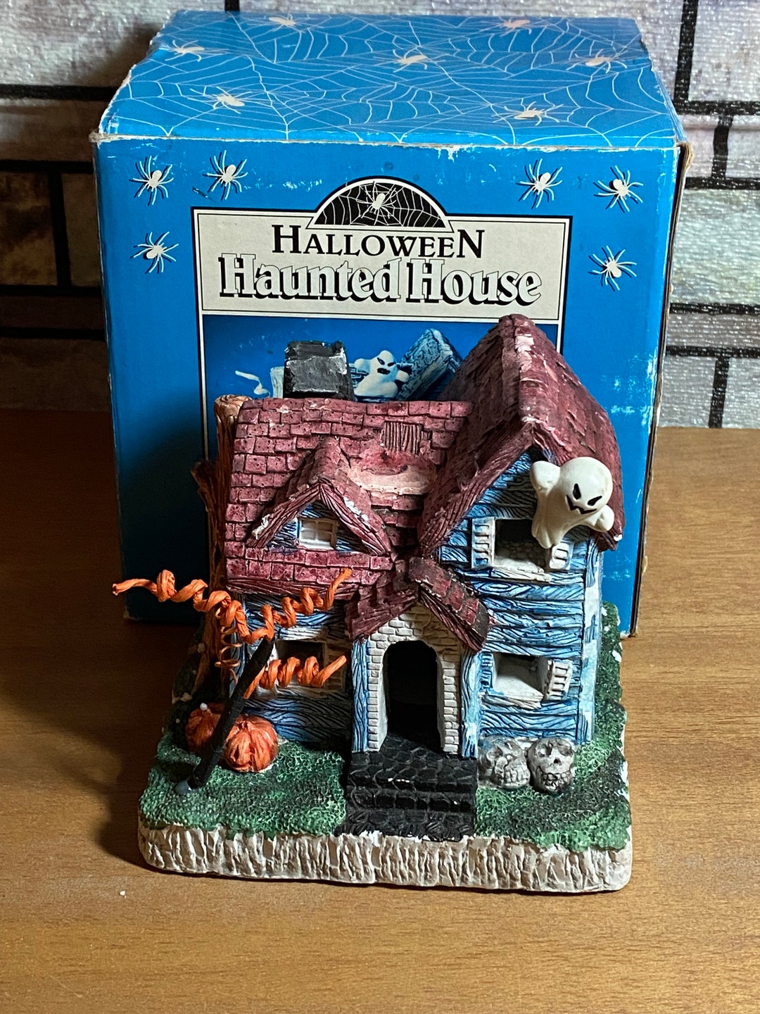 Vintage Halloween Haunted House Decorations Ceramic Figurine 4x Lot - Etsy