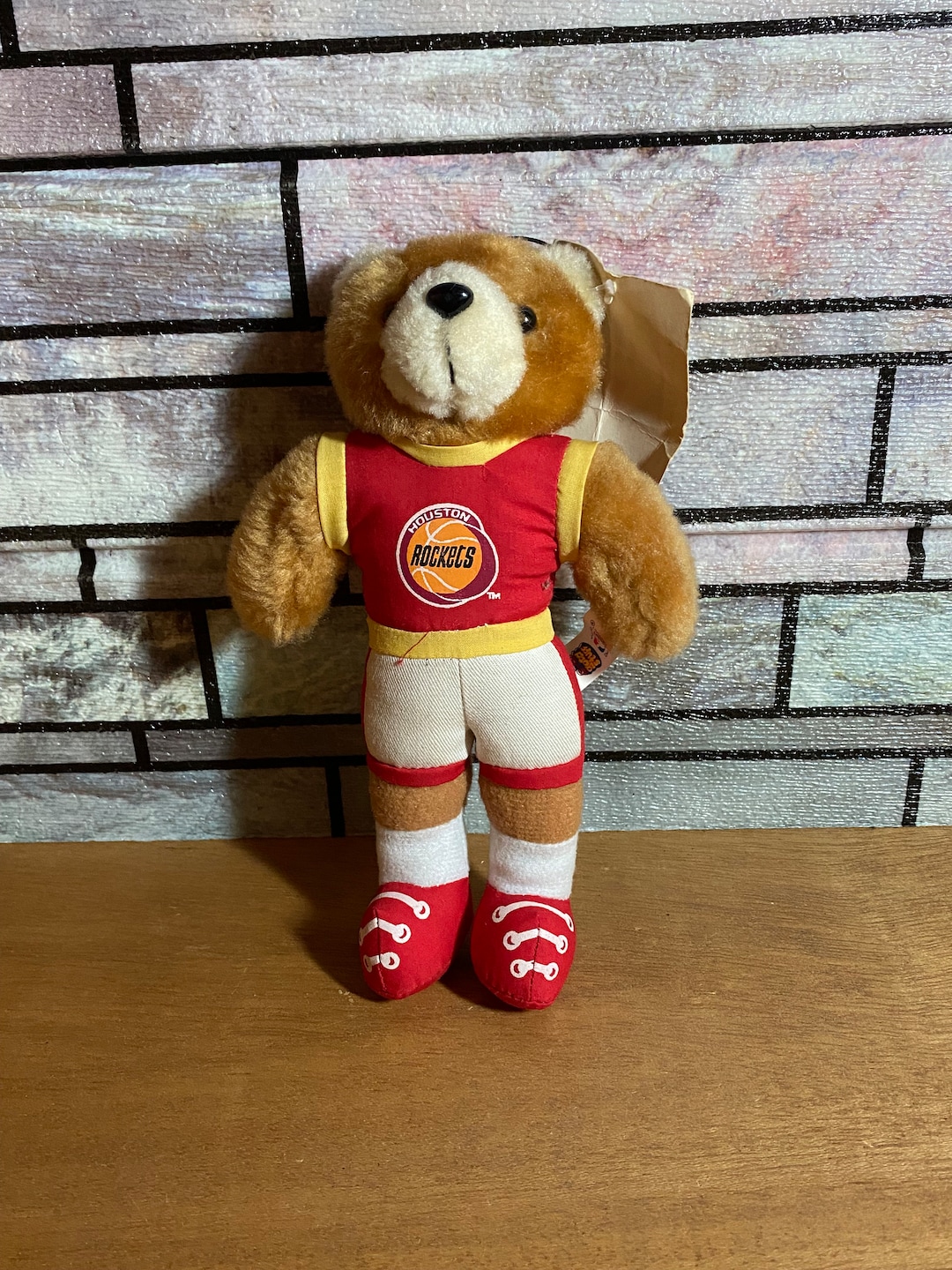 Vintage Houston Rockets Teddy Bear Good Stuff 1993 Plush NBA Basketball ...