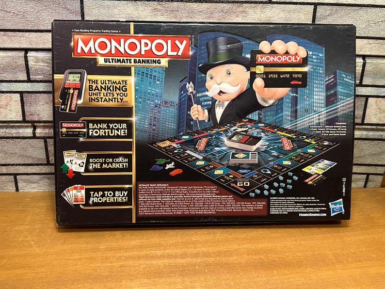 Hasbro Monopoly Ultimate Banking Board Game, Complete & Tested, Free ...