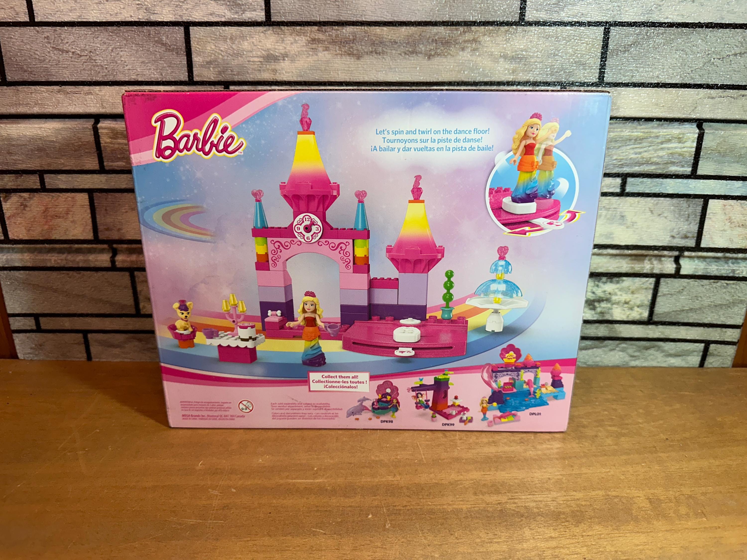 Barbie Mega Bloks, Rainbow Princess Castle Playset, Free Daily Shipping ...