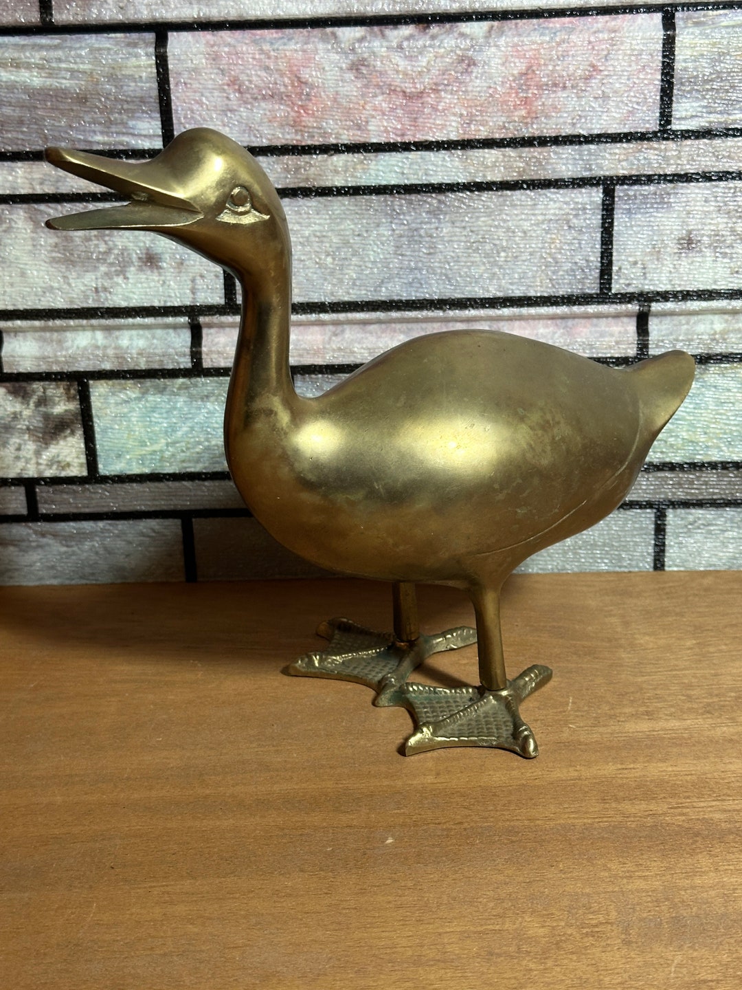 Large Brass Duck, Vintage, Apprx 9 Tall - Etsy