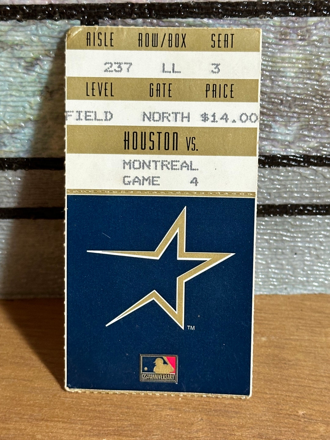Houston Astros Vs Montreal Expos 1994 MLB Baseball Ticket Stub ...
