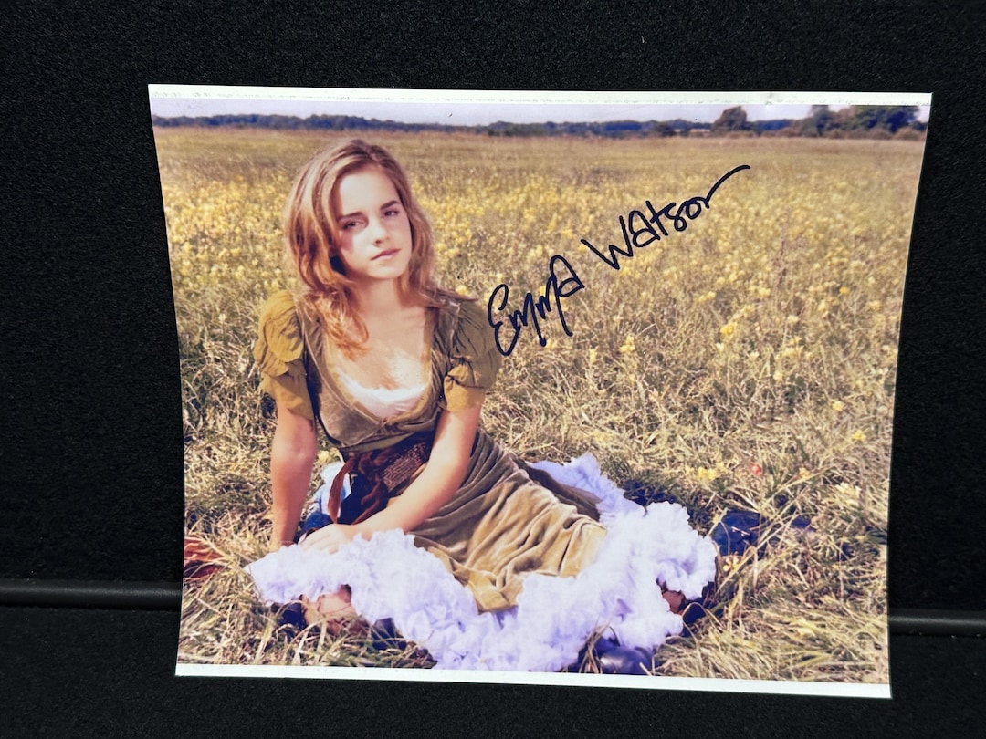 Emma Watson Autographed 8x10 Photograph, Free Daily Quikship - Etsy
